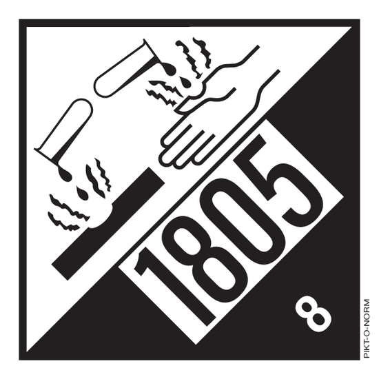 IMO 8.0. CORROSIF A UN 1805 – PIKT-O-NORM